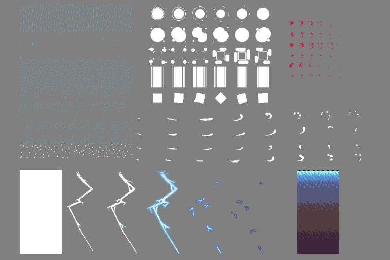 Weather Effects Pixel Art Assets Pack - CraftPix.net