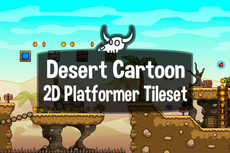Vector Cartoon Platformer Tilesets Download - CraftPix.net