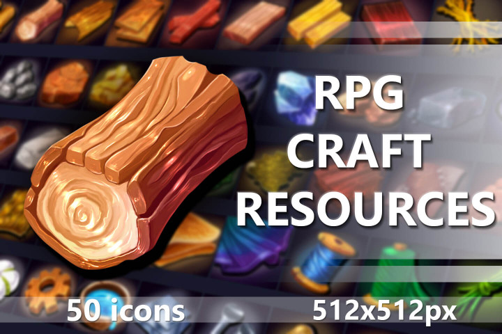 50 RPG Food Icons Download Pack - CraftPix.net