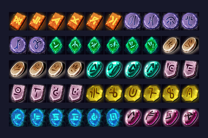 RPG Rune Icons - CraftPix.net
