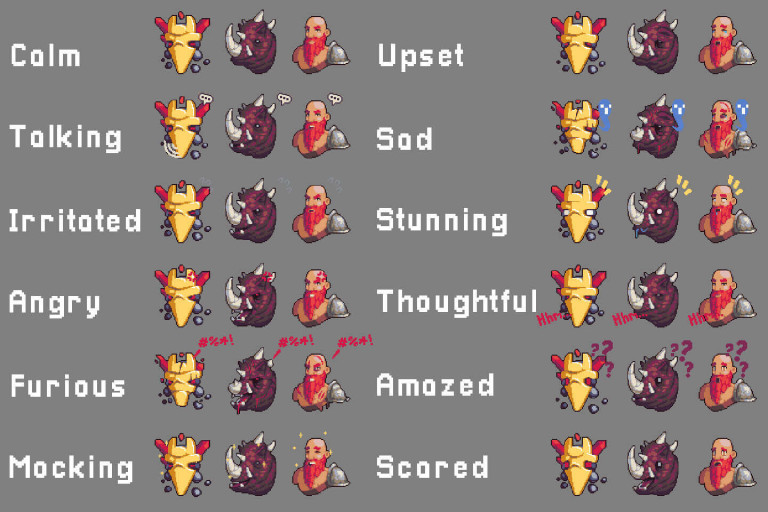 Ruin Boss Portrait Assets Pack - CraftPix.net