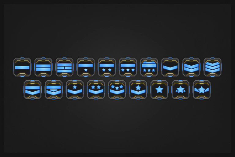 Sci-Fi Ranks Game Assets Pack - CraftPix.net