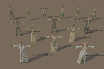 Elves 3D Low Poly Model Pack - CraftPix.net