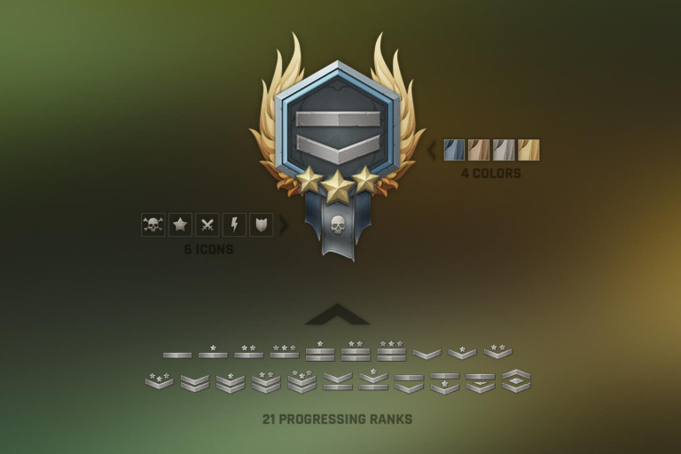 Fantasy Rank Badges - CraftPix.net