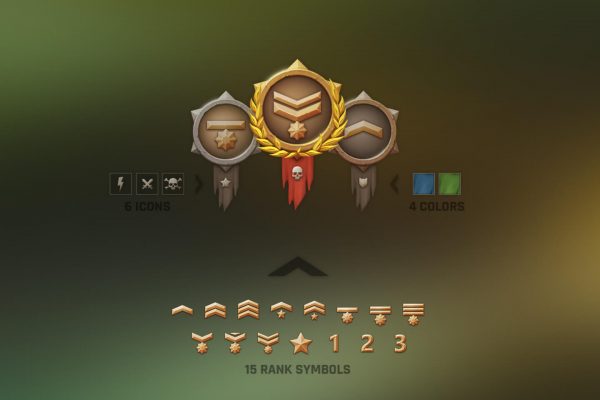 Game Ranks Template - CraftPix.net