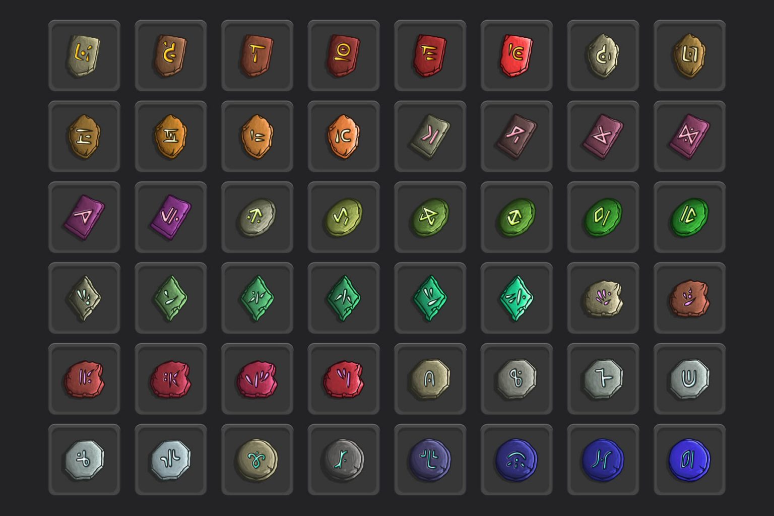Magic Rune RPG Icons - CraftPix.net