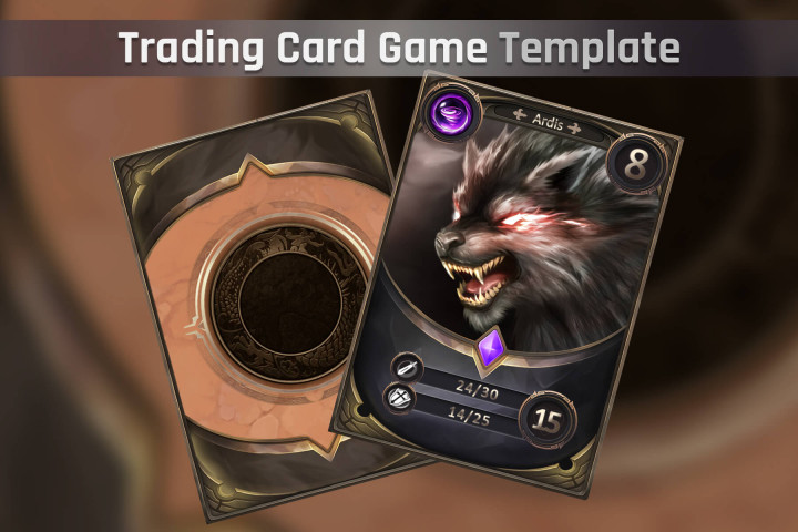 Trading Card Game PSD Template - CraftPix.net