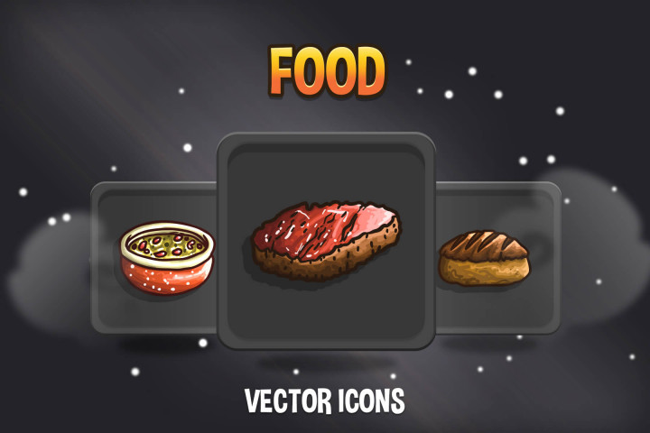 48 Food Game Icons Download - CraftPix.net
