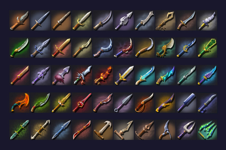 50 RPG Dagger Icons Download - CraftPix.net