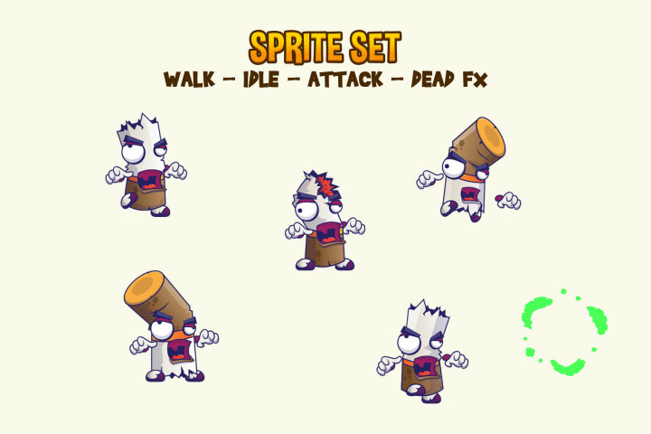 Monster V5 Character Sprites Download - CraftPix.net