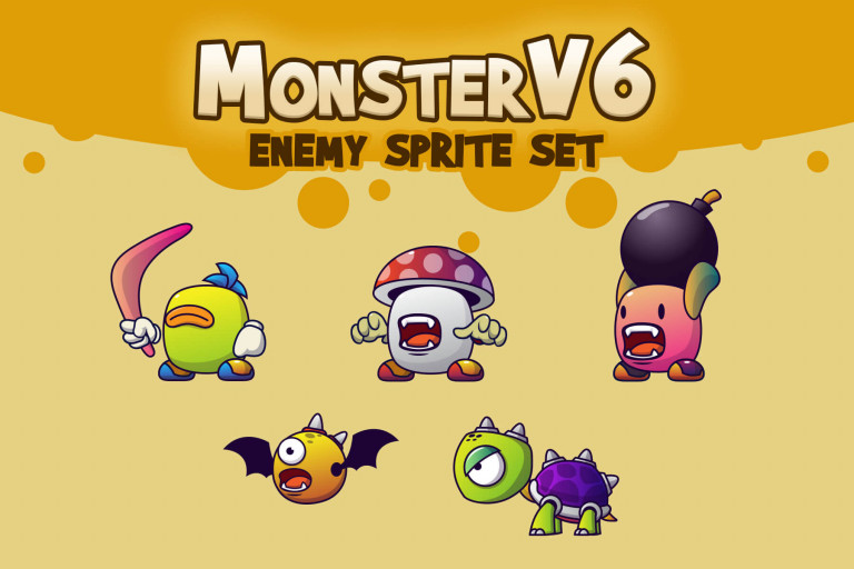 Monster V9 Character Sprites Download - CraftPix.net