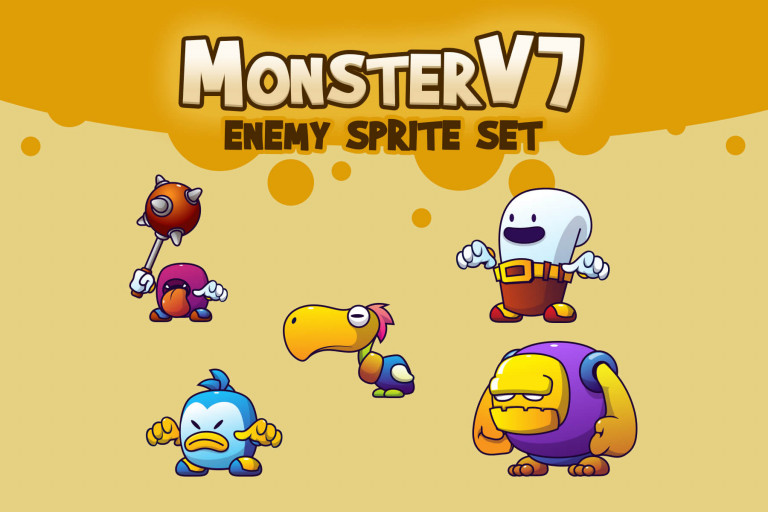 Monster V11 Enemy Sprite Set Download - CraftPix.net