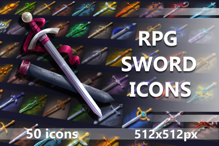 100 RPG Game Icons - CraftPix.net