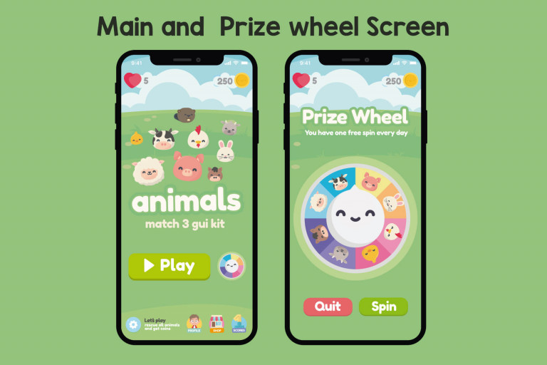Animals Match 3 Asset Pack Download - CraftPix.net