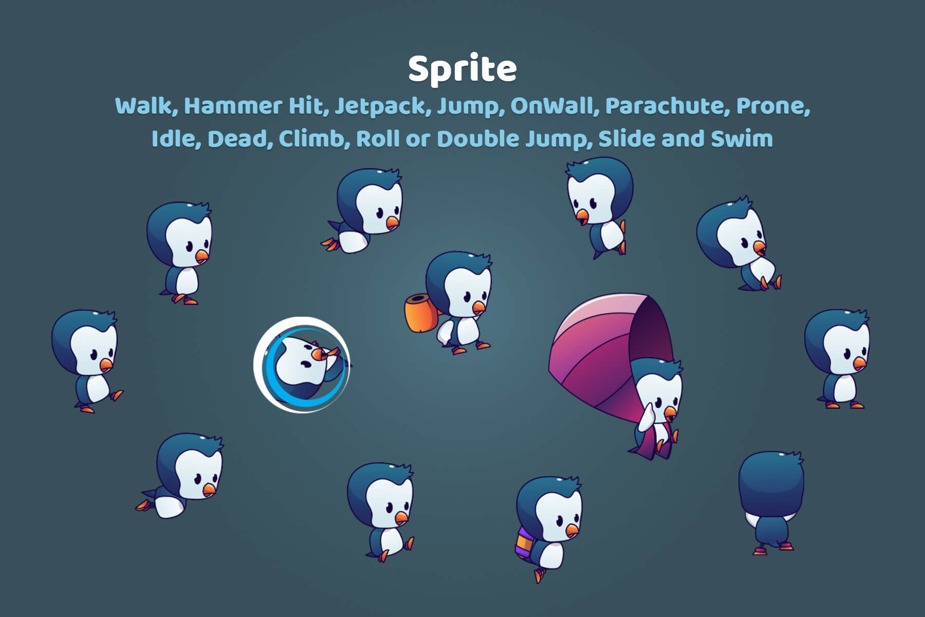 Main Character Sprite Set Download - CraftPix.net