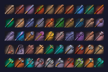 RPG Crushing Weapon Icons Download - CraftPix.net