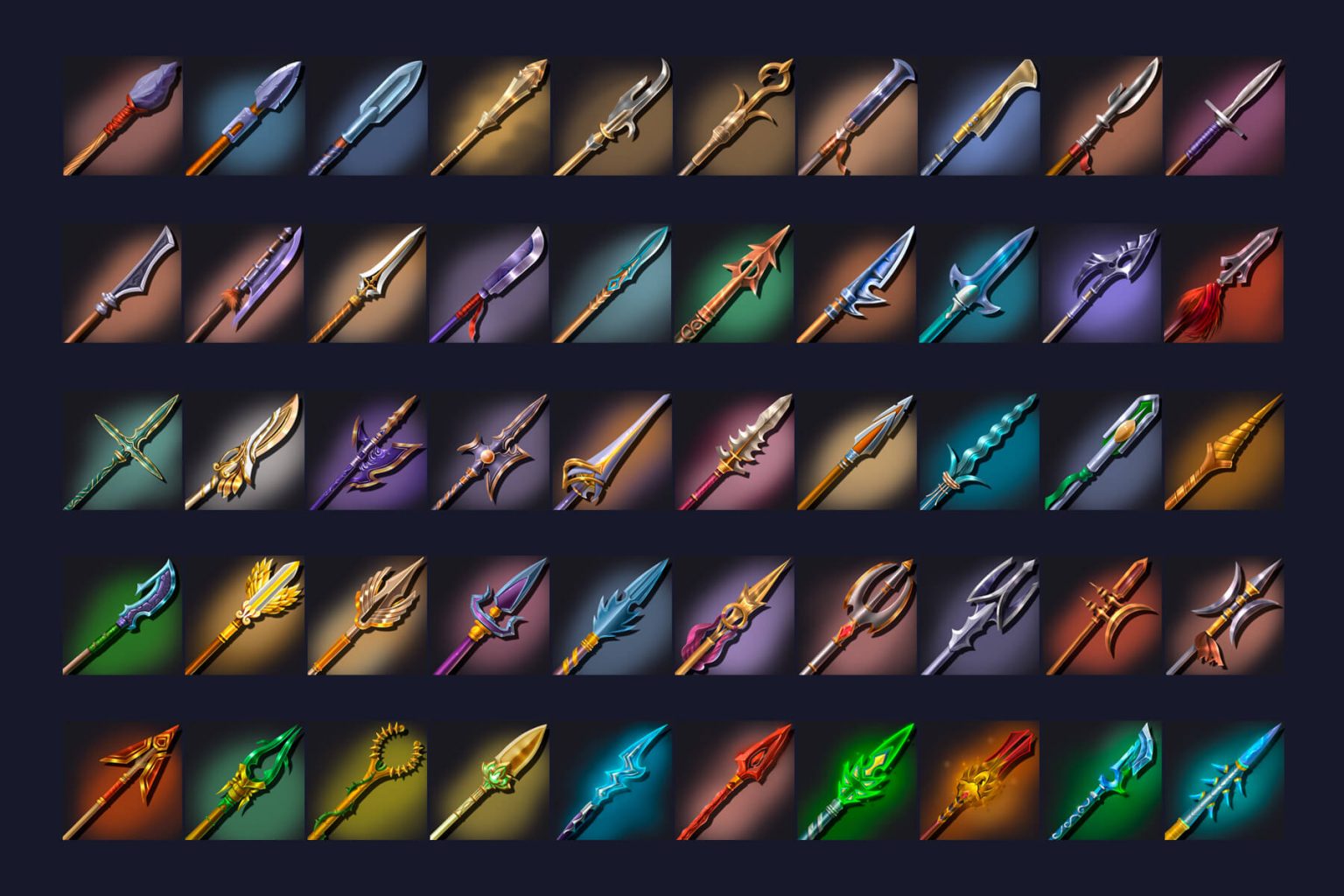 50 RPG Lance Icons Download - CraftPix.net