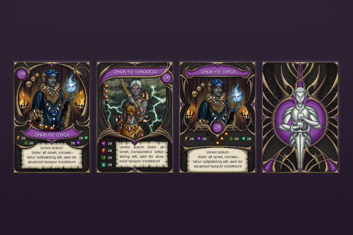 Fantasy TCG Cards Pixel Art Download - CraftPix.net