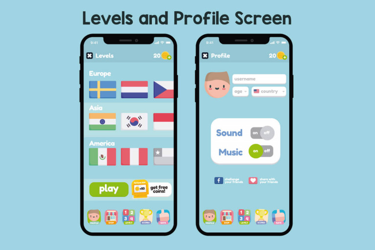 Guess the Flags Color Game Assets - CraftPix.net