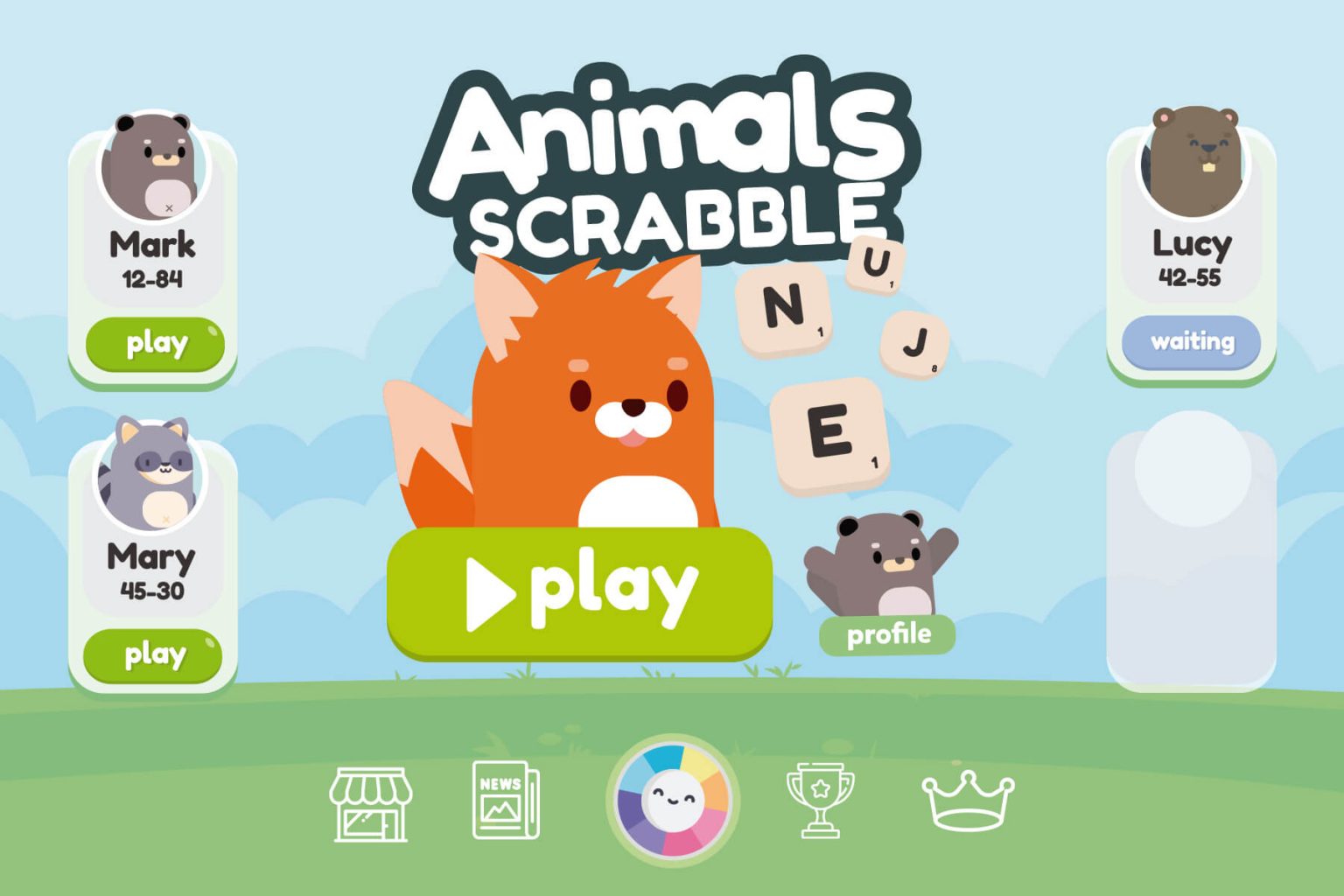 Scrabble Animals Game Asset Pack Download - CraftPix.net