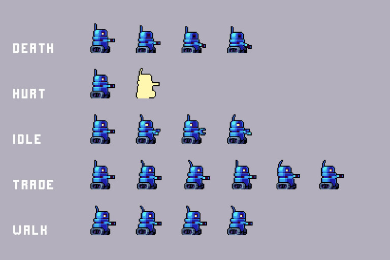 Trader Cyberpunk Pixel Art Pack Download - CraftPix.net