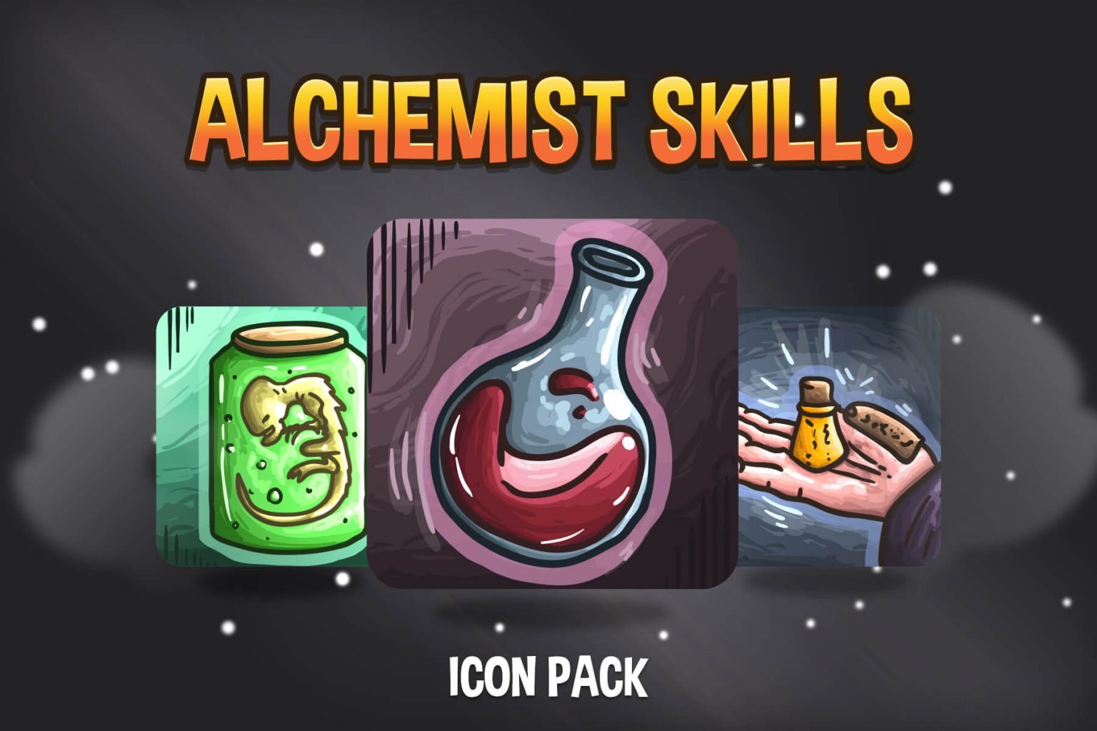 Alchemist Skills RPG Icon Pack Download - CraftPix.net