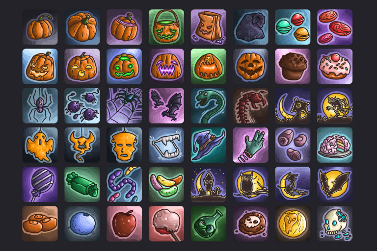 Free Halloween Game Icons Download - CraftPix.net