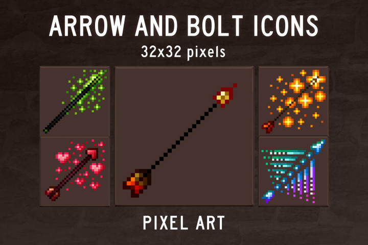 Fantasy Pixel Art Icons Collection Download - CraftPix.net