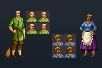 Civilian Characters Pixel Art Assets Pack - CraftPix.net