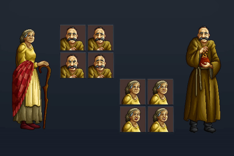 Civilian Characters Pixel Art Assets Pack - CraftPix.net