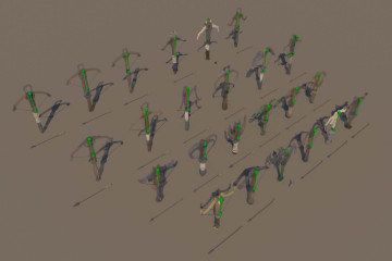 Crossbow 3D Low Poly Models Download - CraftPix.net