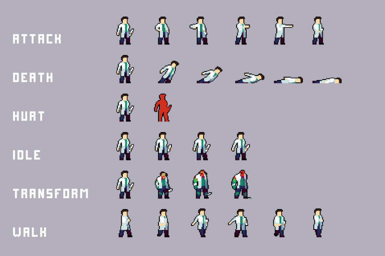 Lab Enemies Pixel Art Download Pack - CraftPix.net