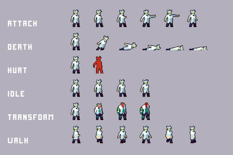 Lab Enemies Pixel Art Download Pack - CraftPix.net