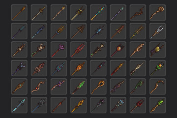 48 Staff Game Icons Pack Download - CraftPix.net