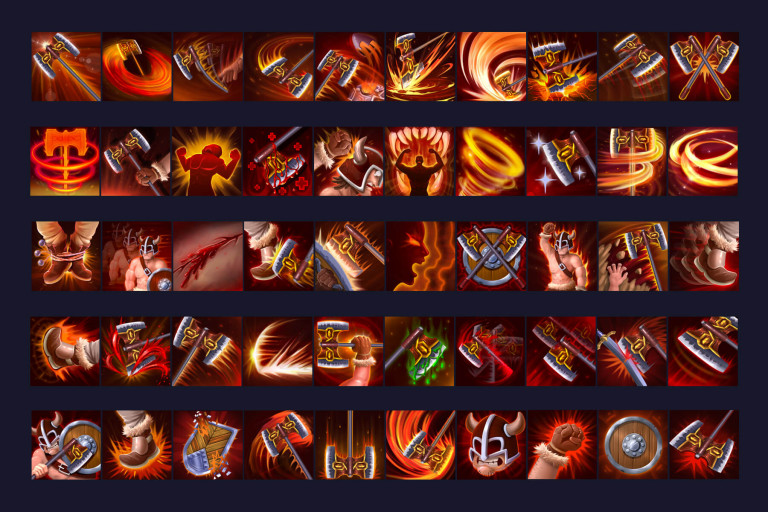 RPG Berserker Skill Icons Download - CraftPix.net