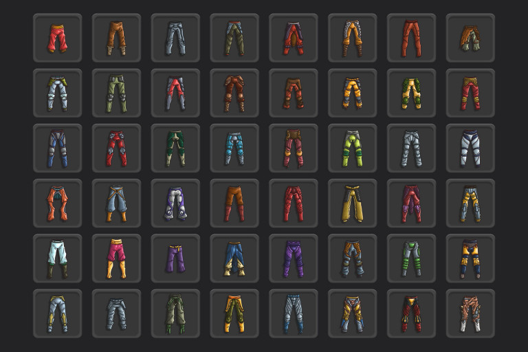 Trousers RPG Icon Asset Pack Download - CraftPix.net
