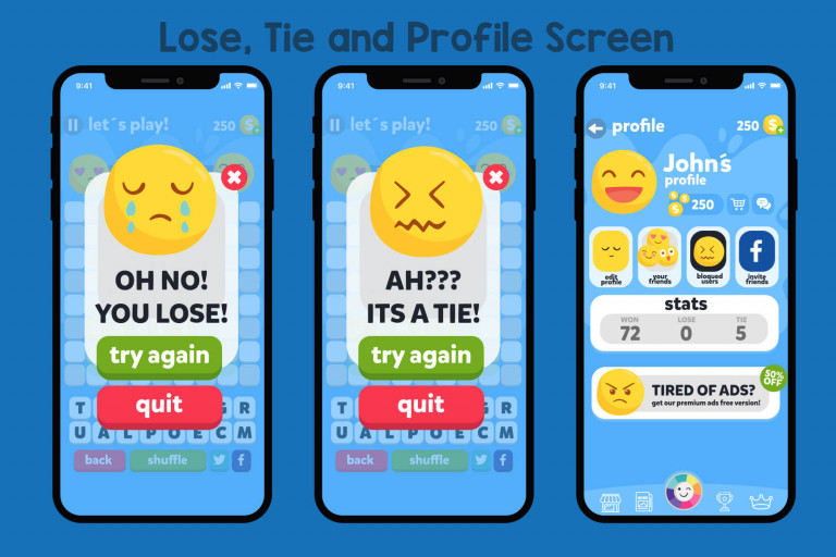 Emoji Words GUI Kit Download Pack - CraftPix.net