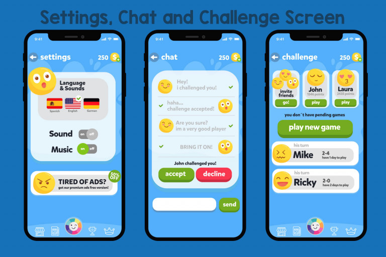 Emoji Words GUI Kit Download Pack - CraftPix.net