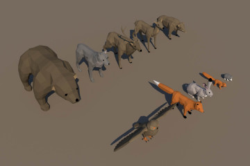 Free Wild Animal 3D Low Poly Models Download - CraftPix.net