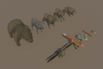 Free Wild Animal 3D Low Poly Models Download - CraftPix.net