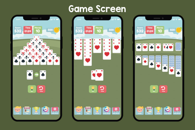 King Solitaire GUI Asset Pack Download - CraftPix.net