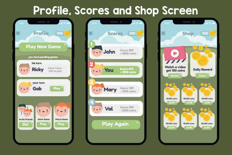 King Solitaire GUI Asset Pack Download - CraftPix.net