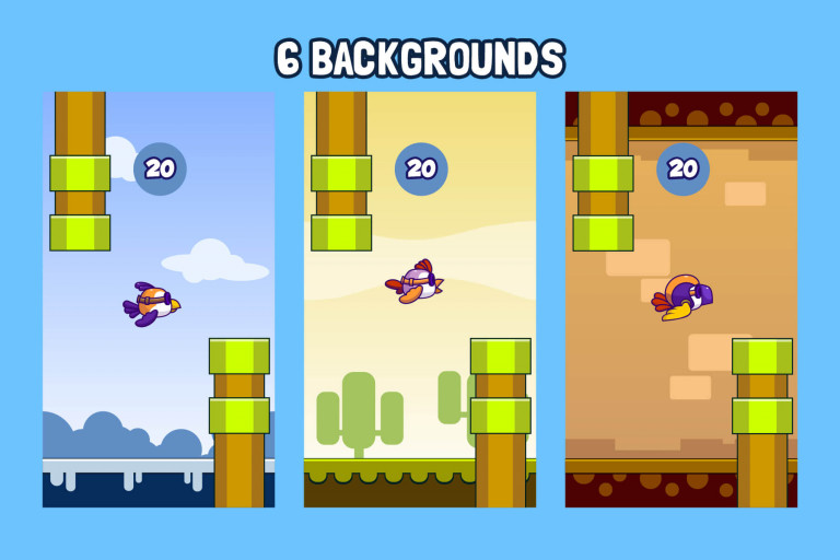 Birdy Bird Game Assets Download Pack - CraftPix.net
