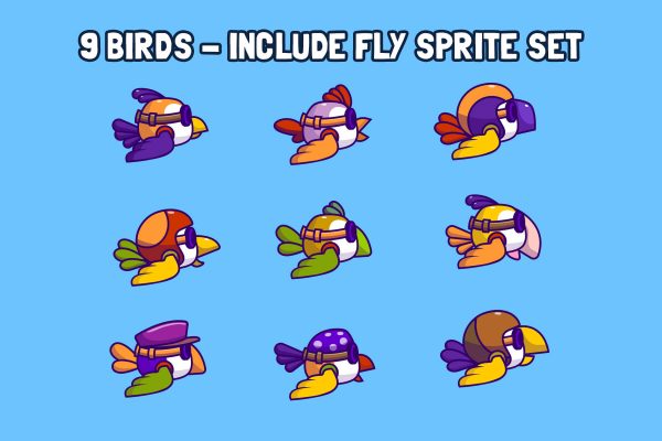 Birdy Bird Game Assets Download Pack - CraftPix.net