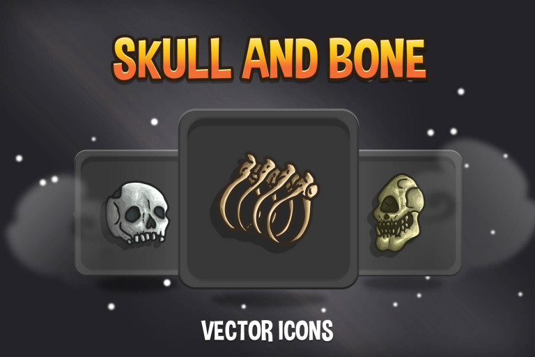 Skull and Bone RPG Icons Download - CraftPix.net