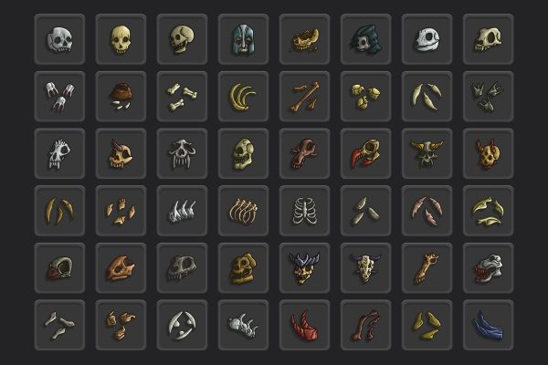 Skull and Bone RPG Icons Download - CraftPix.net