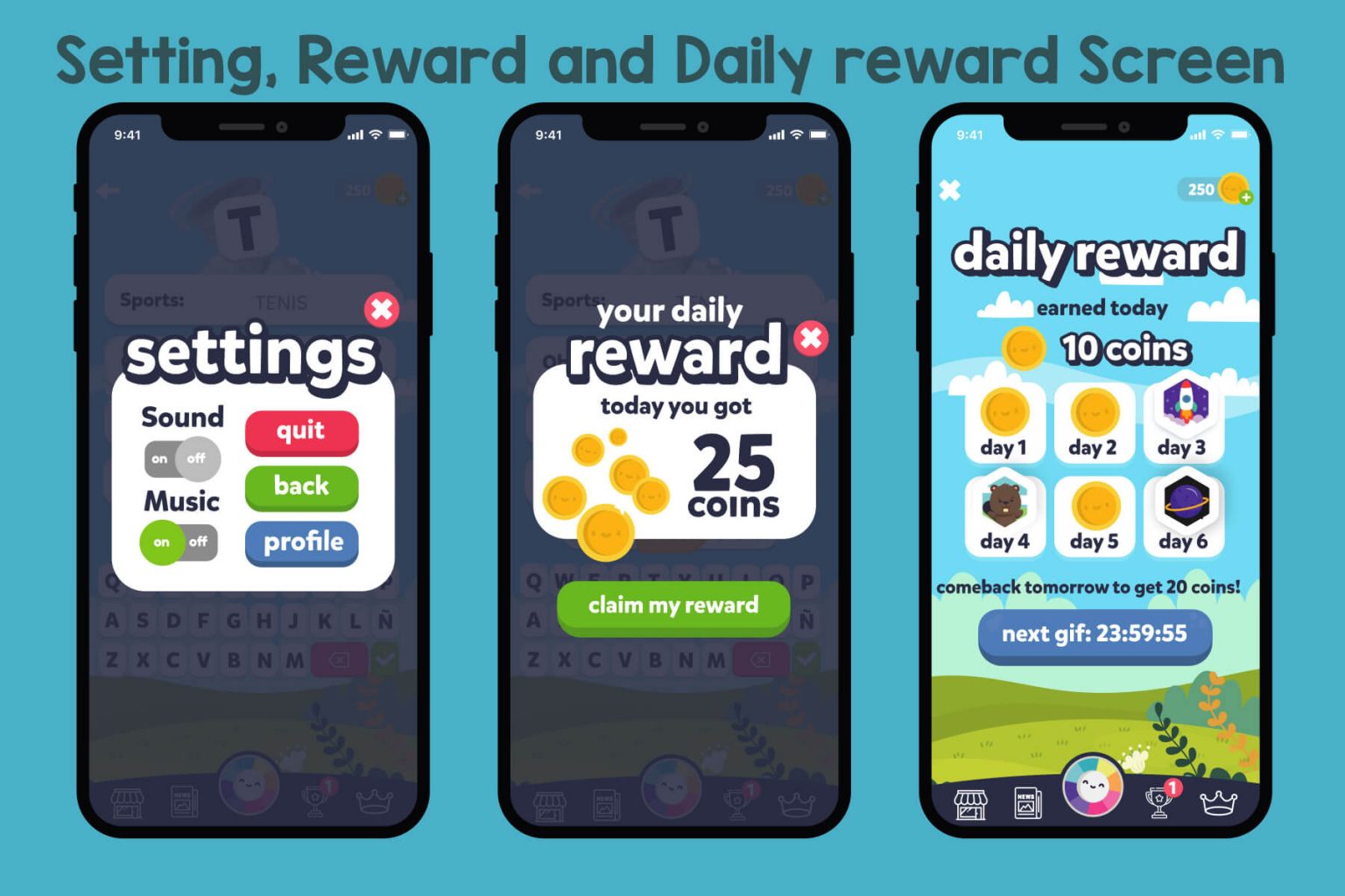 Words Twister GUI Kit Download Pack - CraftPix.net