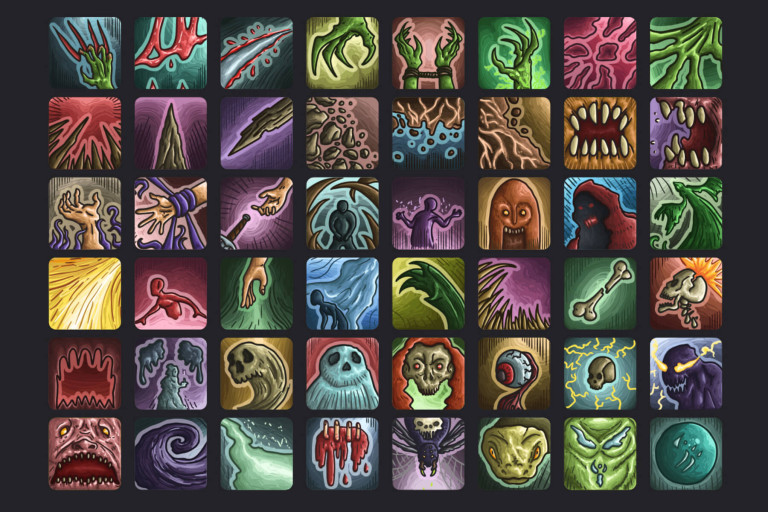 Curse Skills Icon Pack Download - CraftPix.net
