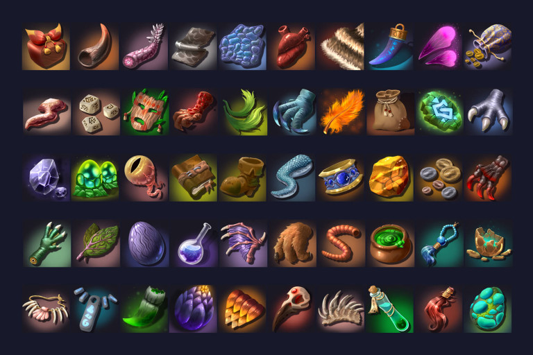 50 RPG Loot Game Icons Download - CraftPix.net