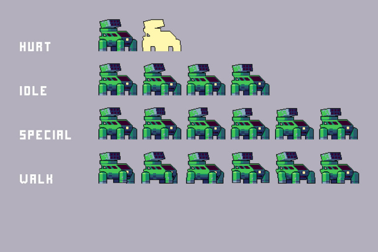 Free Bosses Pixel Art Sprite Sheet Pack Download - CraftPix.net